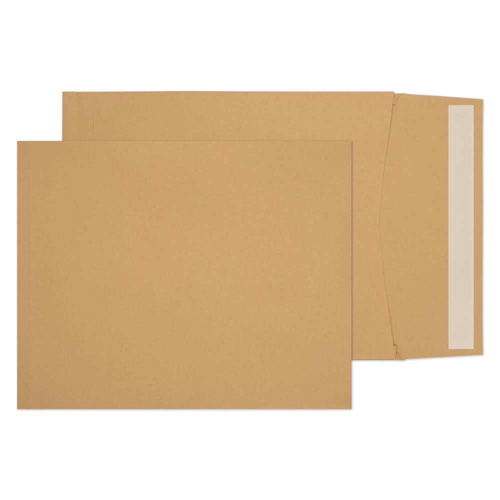 250mm x 305mm x 25mm Manilla Gusset Pocket 120gsm Peel & Seal Envelope ...