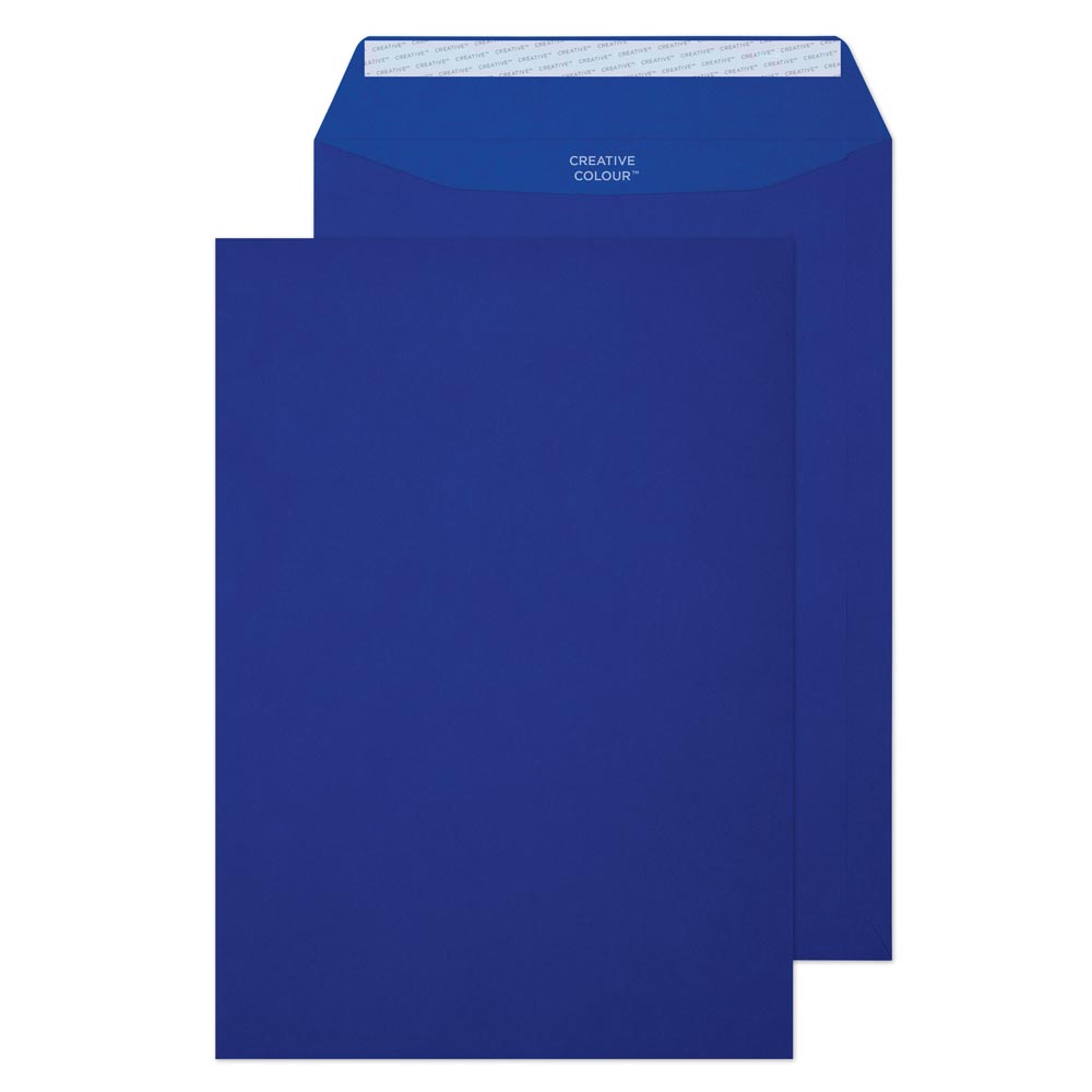 C4 Victory Blue 120gsm Pocket Peel & Seal Envelopes (Pack 10) 229mm x ...