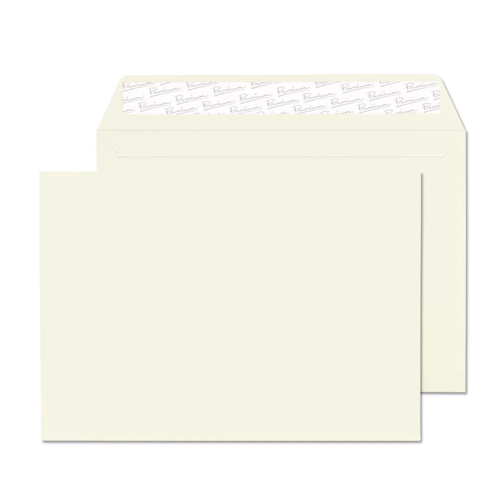 C5 Oyster Wove 120gsm Peel & Seal Wallet Envelopes (Qty 500) 162mm x 2 ...