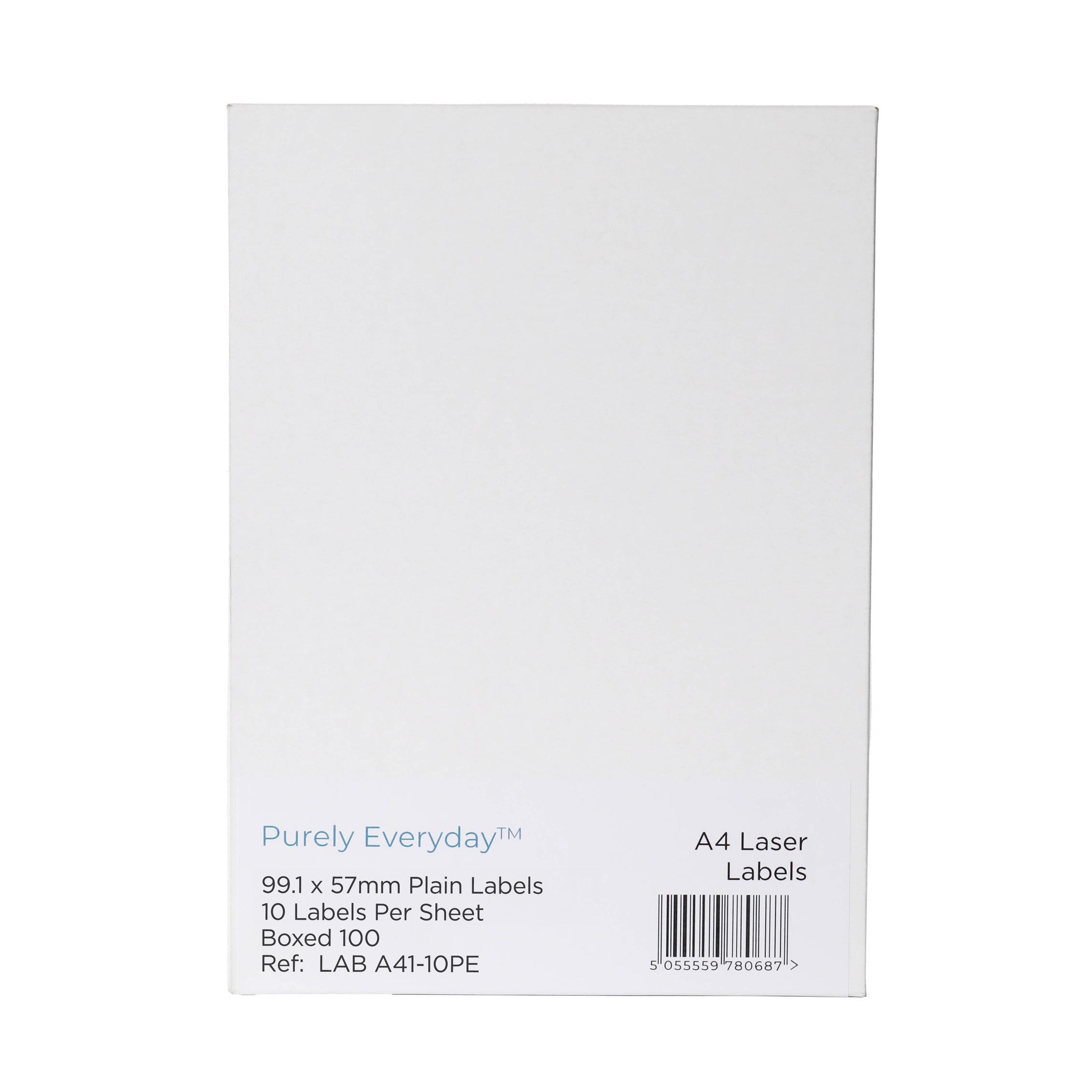 A4 Laser Labels, 99.1 x 57mm, Plain, 10 per sheet - Qty 100 Sheets ...
