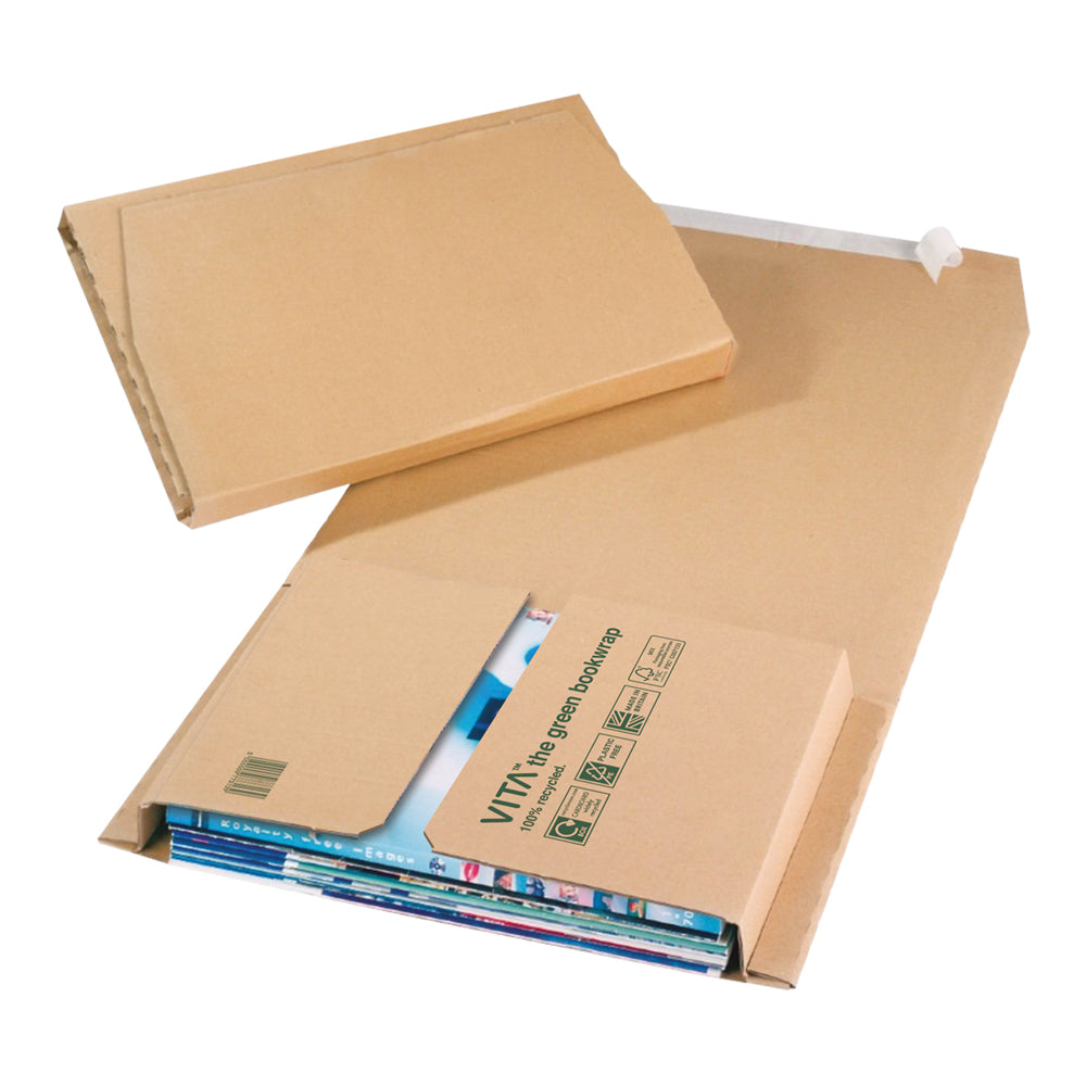 C4 Book Wraps - 310mm x 250mm x 70mm - E-Flute Cardboard (Qty 25) - All ...