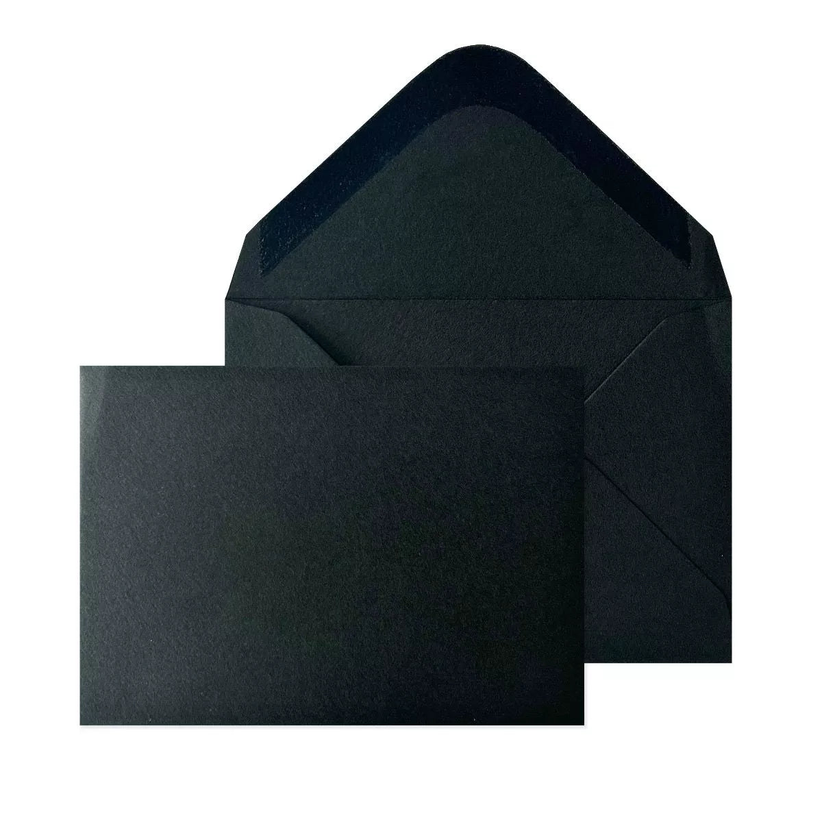 70mm x 100mm Mini Banker Invitation Gummed Black 120gsm Envelopes (Qty ...