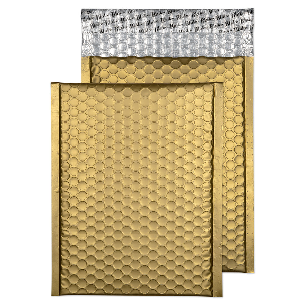 C5+ Matt Gold Padded Bubble Envelopes (Qty 100) 180mm x 250mm - All ...