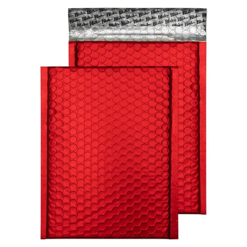C5+ Matt Red Padded Bubble Envelopes (Qty 100) 180mm x 250mm - All ...