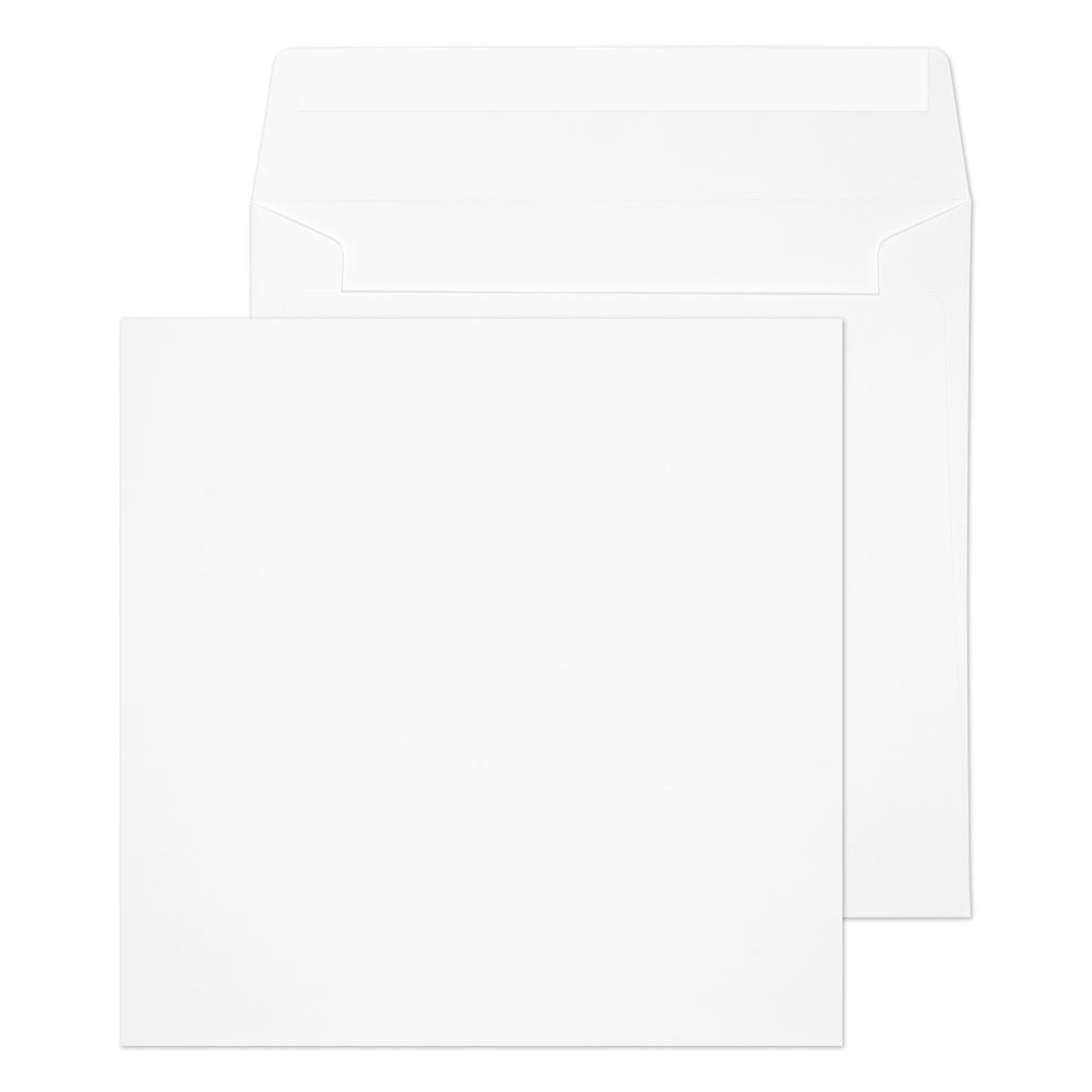 190mm x 190mm Square Wallet Peel & Seal White 100gsm Envelopes (Qty 50 ...