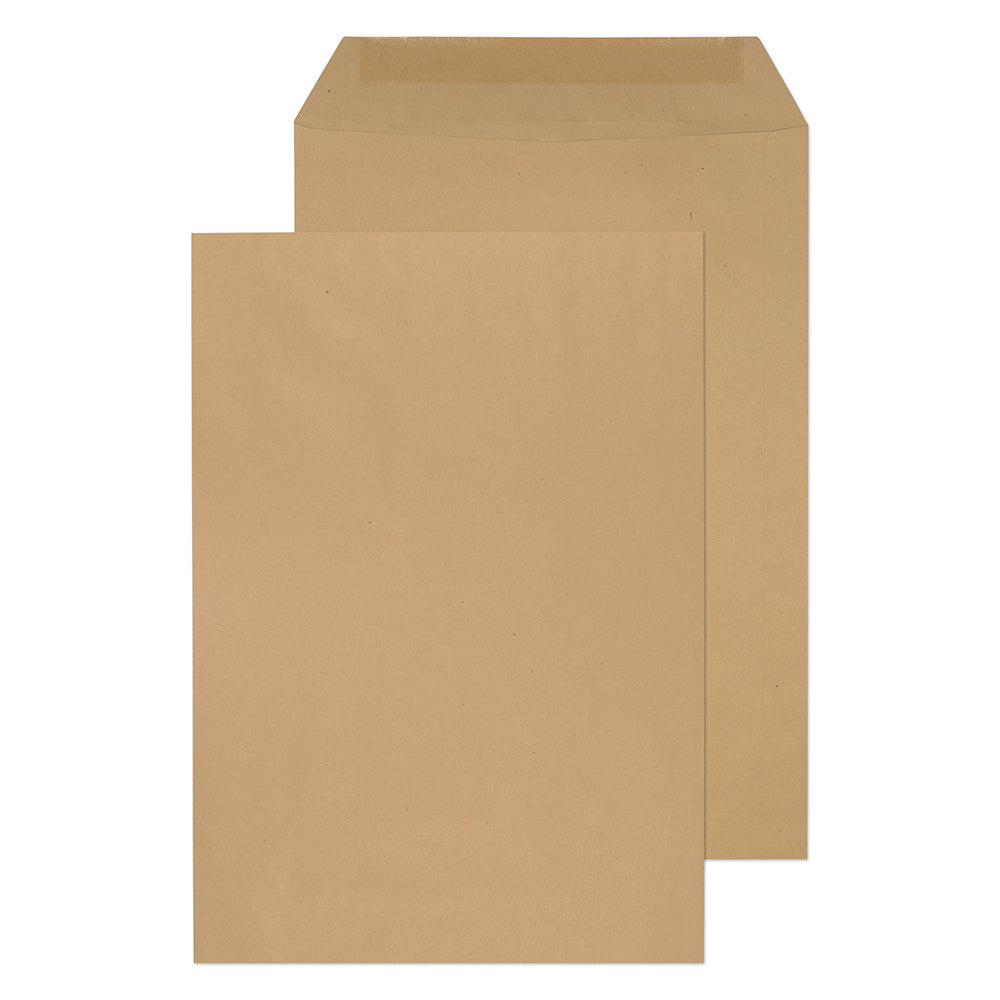 C4 Manilla 80gsm Gummed Pocket Envelopes (Qty 250) 229mm x 324mm - All ...