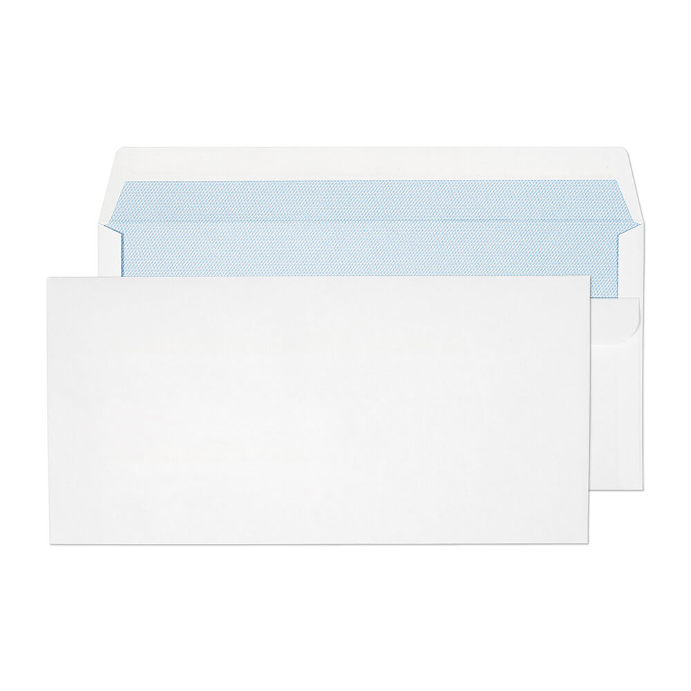 110 x 220 DL White 90gsm Self Seal Wallet Envelopes (Qty 1,000) – All ...