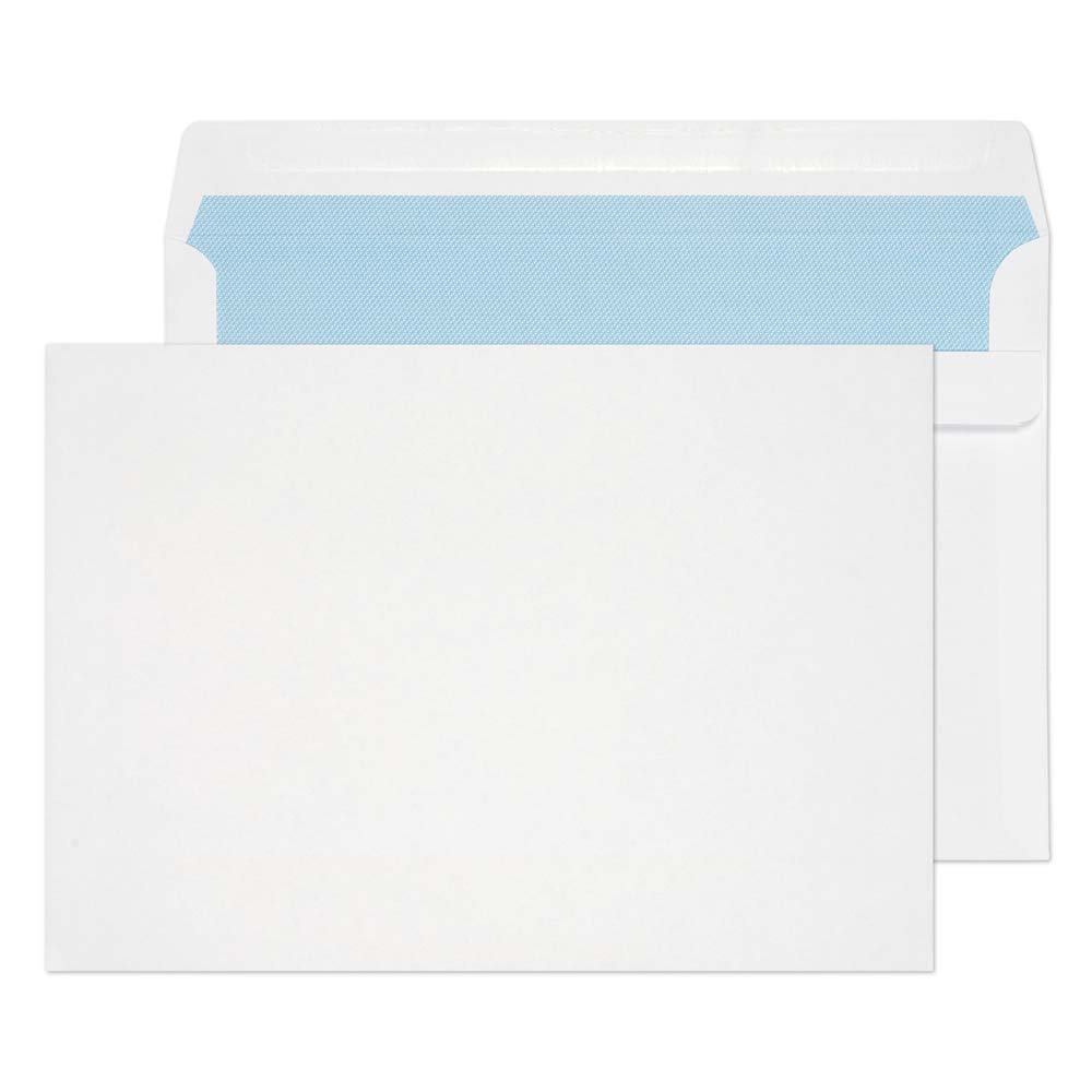 C5 White 90gsm Self Seal Wallet Envelopes (Qty 500) 162mm x 229mm - All ...
