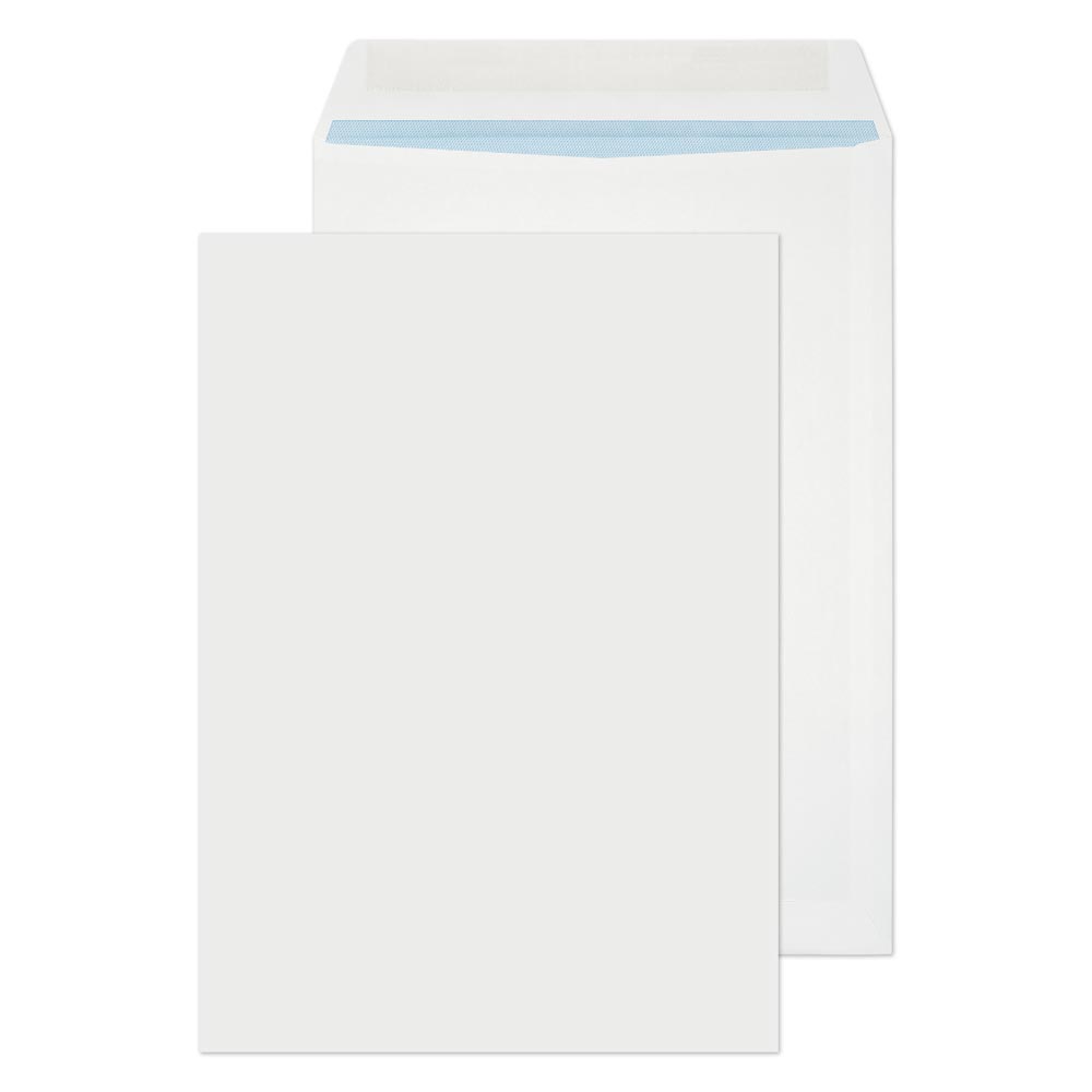 B4 White 100gsm Gummed Pocket Envelopes (Qty 250) 352mm x 250mm ...