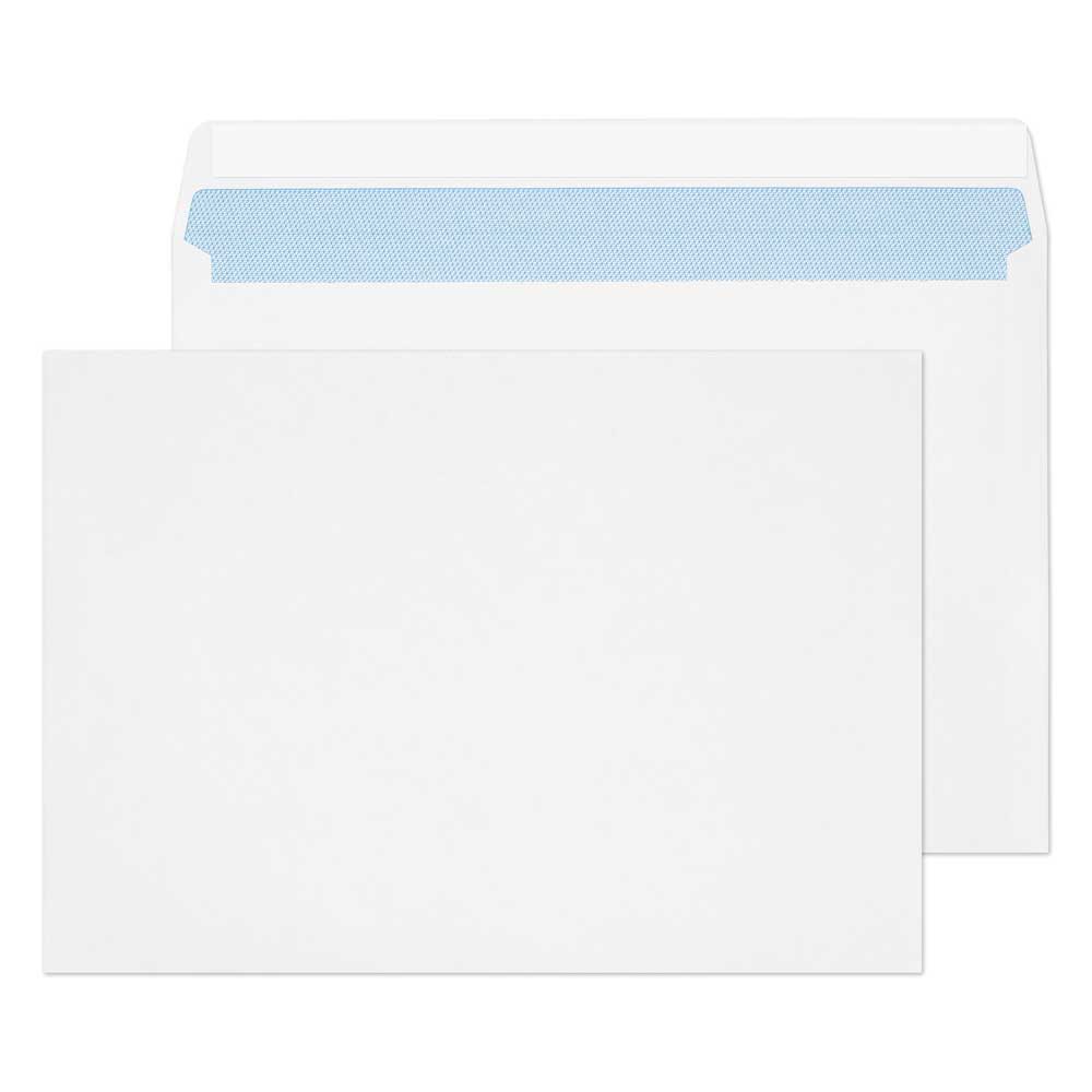 C5 White 100gsm Peel & Seal Wallet Envelopes (Qty 500) 162mm x 229mm ...