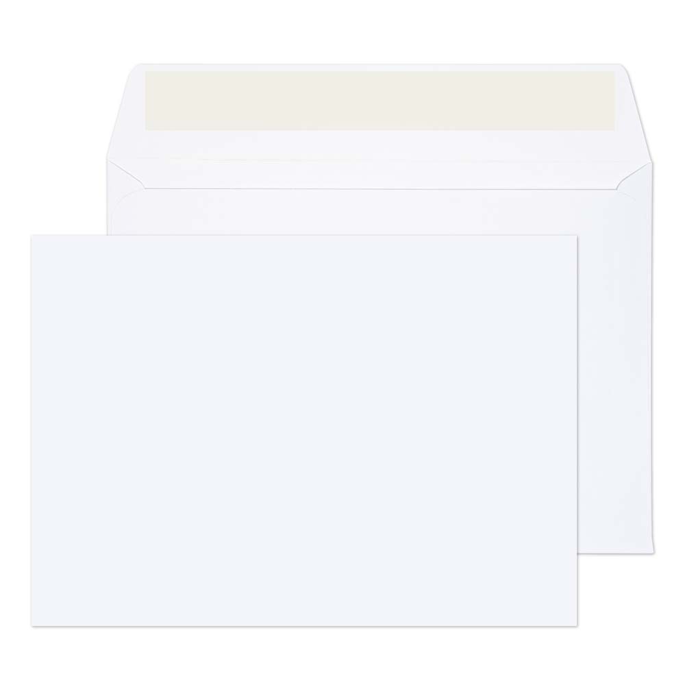 C5- White 100gsm Peel and Seal Wallet Envelopes (Qty 500) 155mm x 220m ...