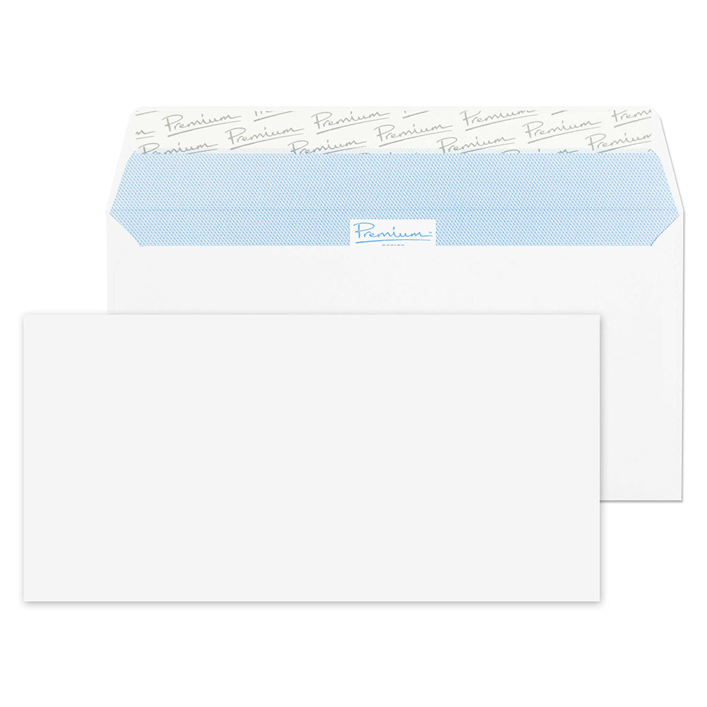 DL Ultra White Wove 120gsm Peel & Seal Wallet Envelopes (Qty 25) 110mm ...