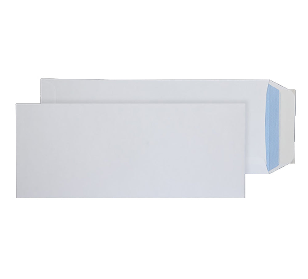 305mm x 127mm Half C4 White 100gsm Peel & Seal Pocket Envelopes (Qty 2 ...