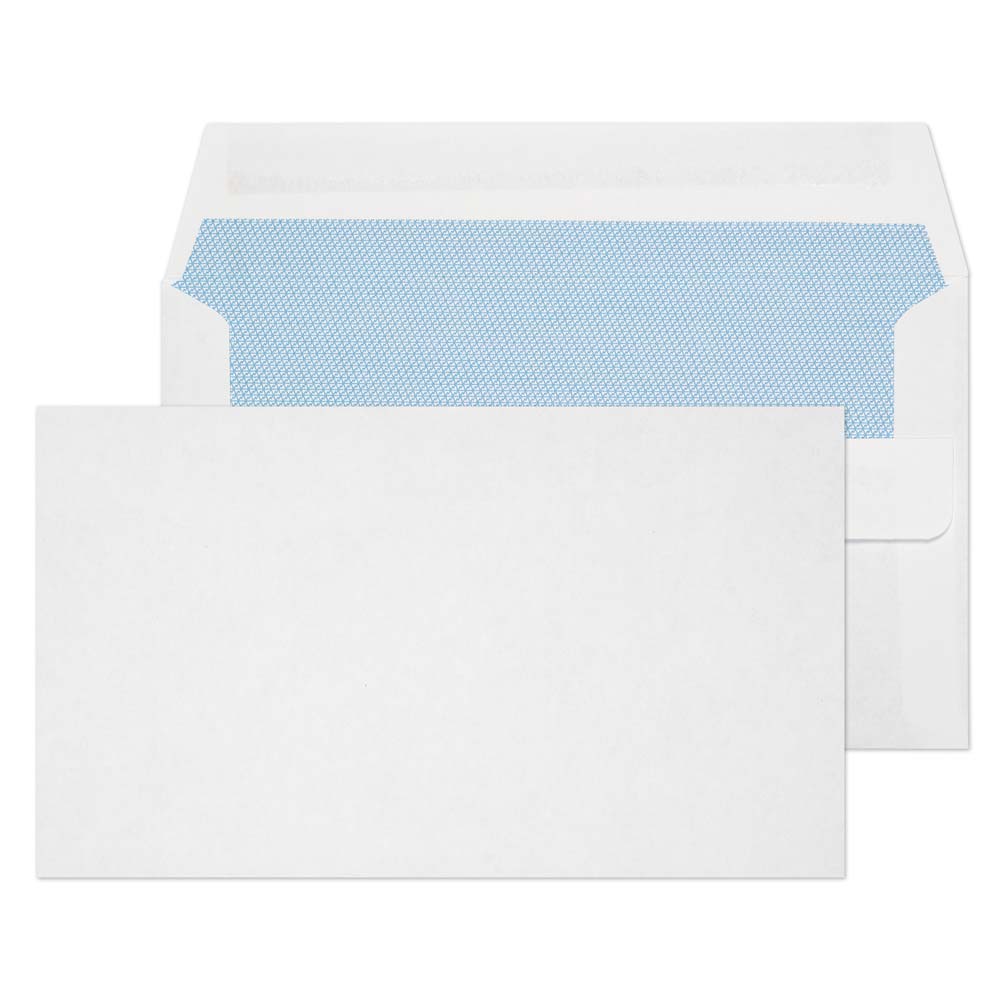 89mm x 152mm White 80gsm Self Seal Wallet Envelopes (Qty 1000) - All ...