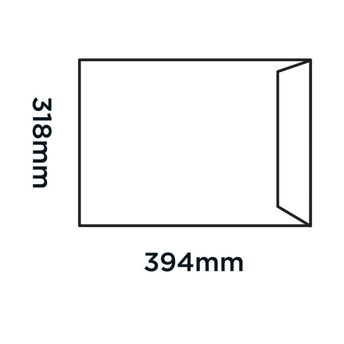 394 x 318 White Board Back 120gsm Peel and Seal Pocket Envelopes (Qty ...