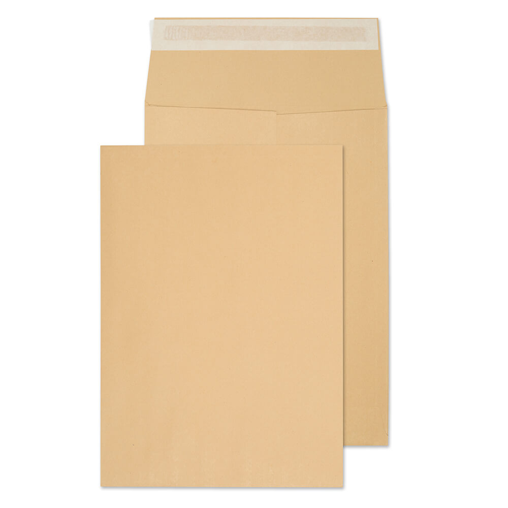 B4 Manilla Gusset 140gsm Peel & Seal Pocket Envelopes (Qty 125) 250mm ...