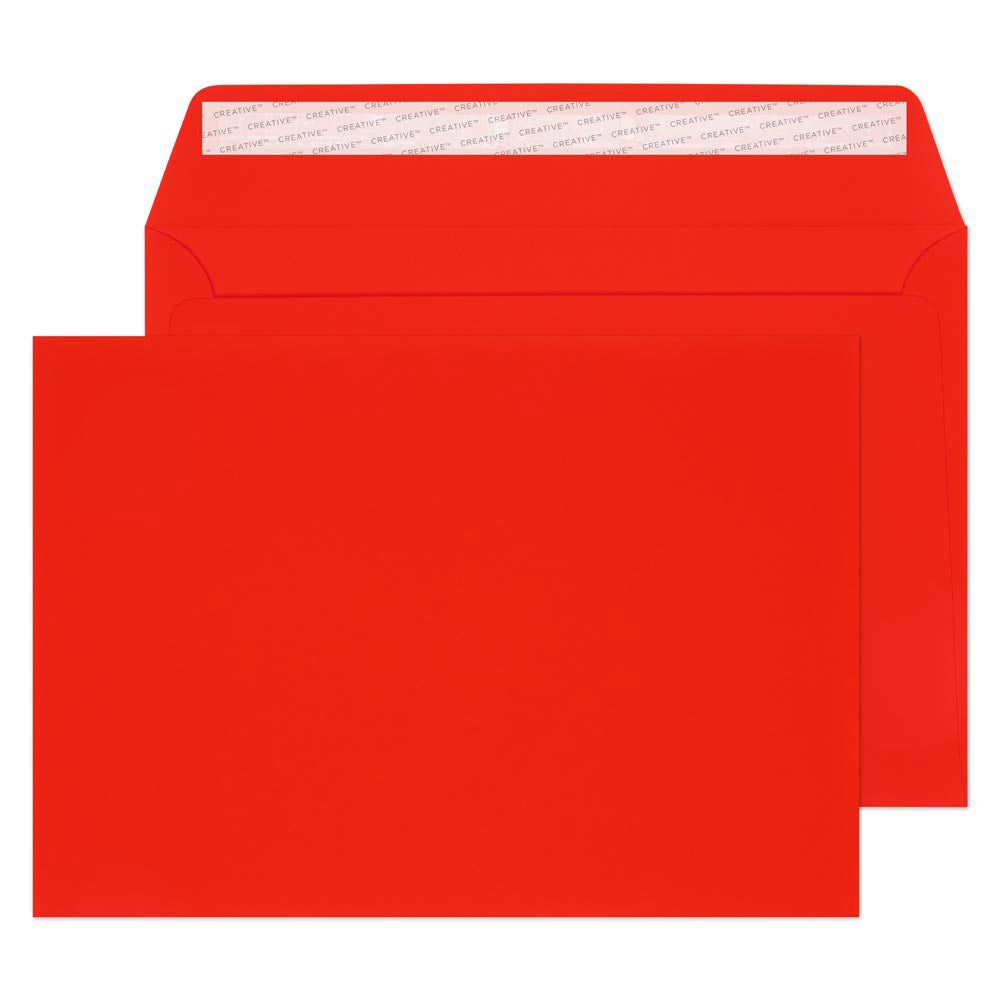 C5 Red Velvet 140gsm Peel & Seal Envelopes (Qty 20) 162mm x 229mm - All ...