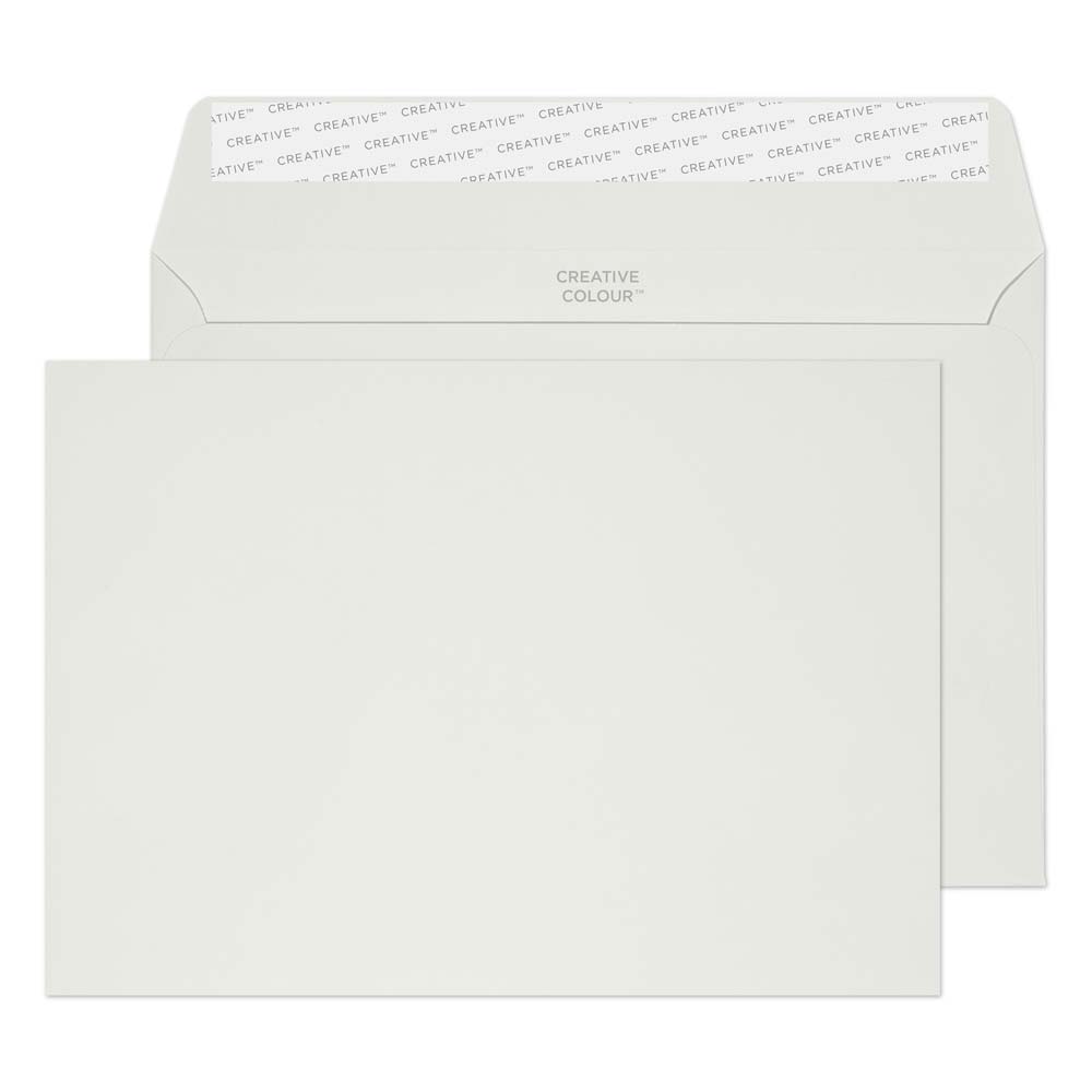 C5 French Grey 120gsm Peel & Seal Wallet Envelopes (Qty 25) 162mm x 22 ...