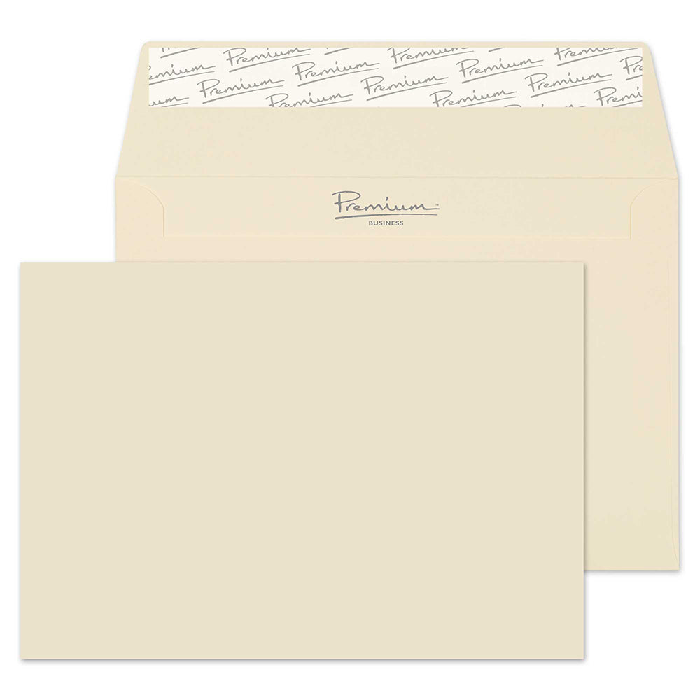 C6 Cream Wove 120gsm Peel & Seal Wallet Envelopes (Qty 500) 114mm x 16 ...