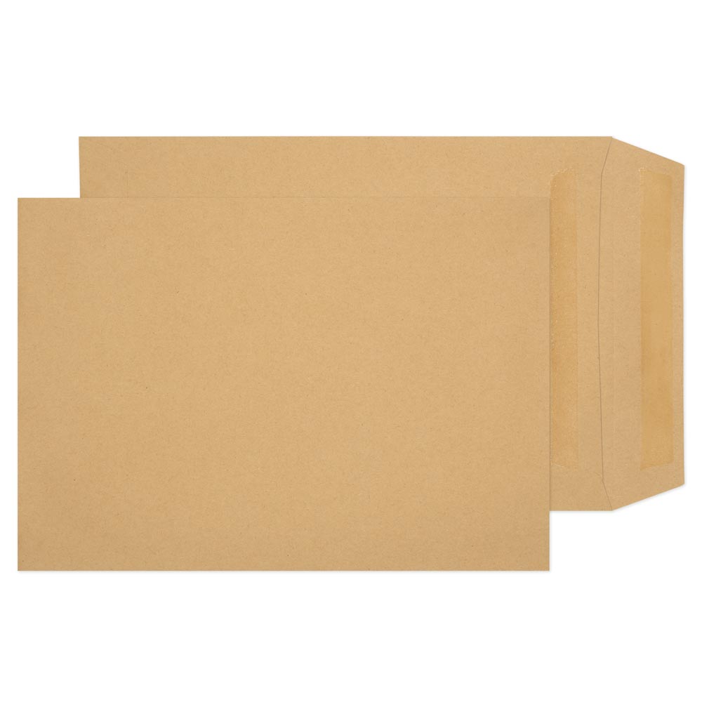 254mm x 178mm Manilla 90gsm Self Seal Pocket Envelopes (Qty 500) - All ...
