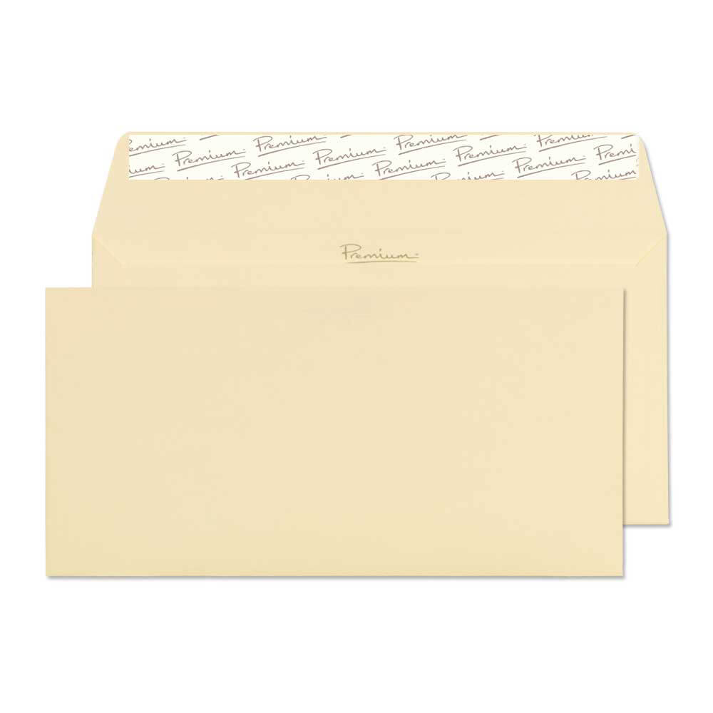 DL Vellum Laid 120gsm Peel & Seal Wallet Envelopes (Qty 25) 110mm x 22 ...