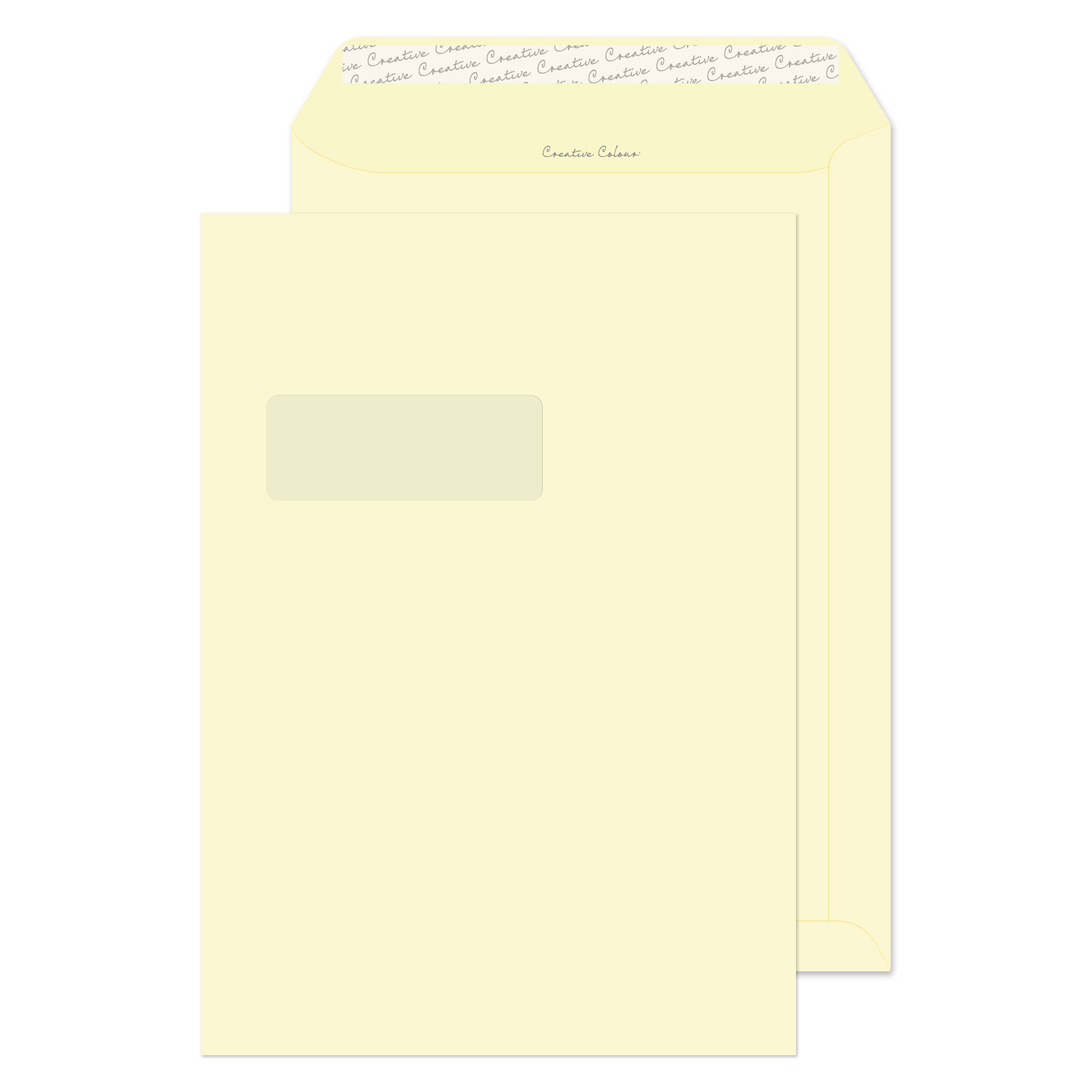 C4 Vanilla Ice Cream 120gsm Peel & Seal Window Envelopes (Qty 250) 229 ...