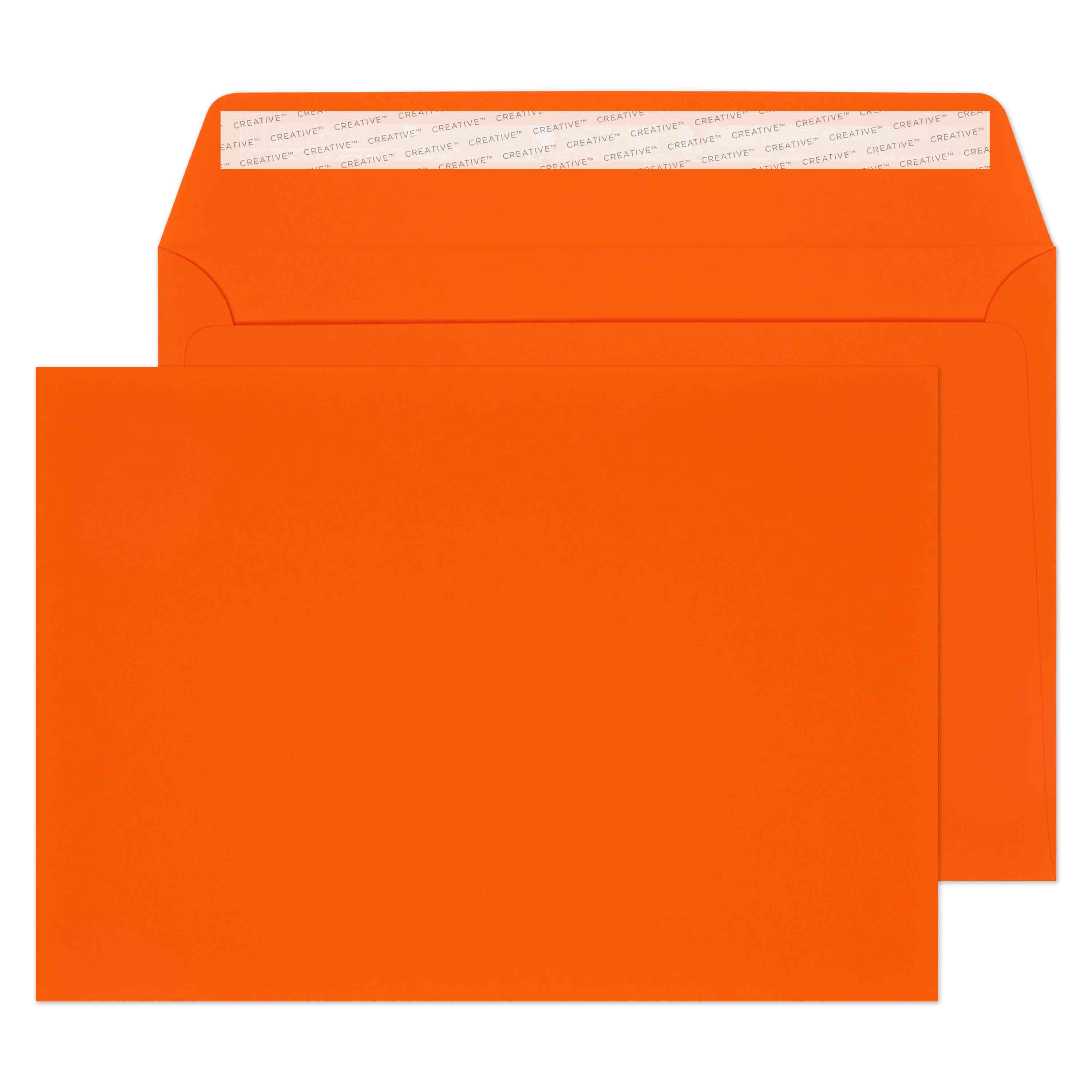 C5 Orange Velvet 140gsm Peel & Seal Envelopes (Qty 125) 162mm x 229mm ...
