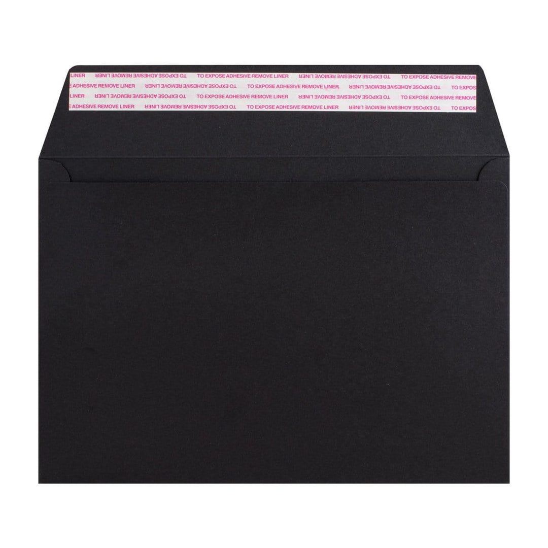C5 Black Luxury 180gsm Wallet Envelopes (Qty 250) 162mm x 229mm - All ...