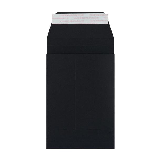 C6 Black Gusset 180gsm Envelopes (Qty 200) 162mm x 114mm x 25mm - All ...