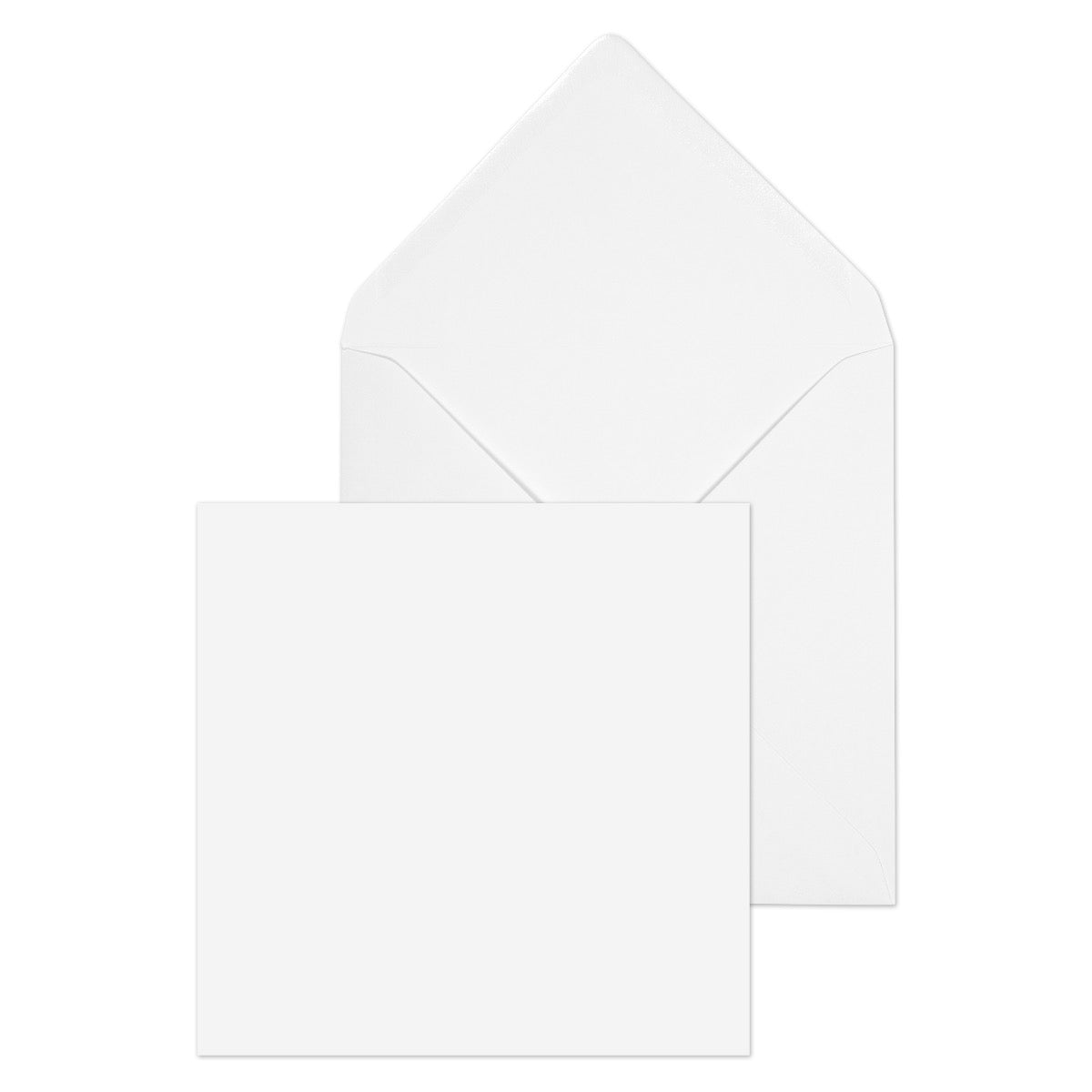 130mm x 130mm Square Banker Invitation Gummed White 100gsm Envelopes ...
