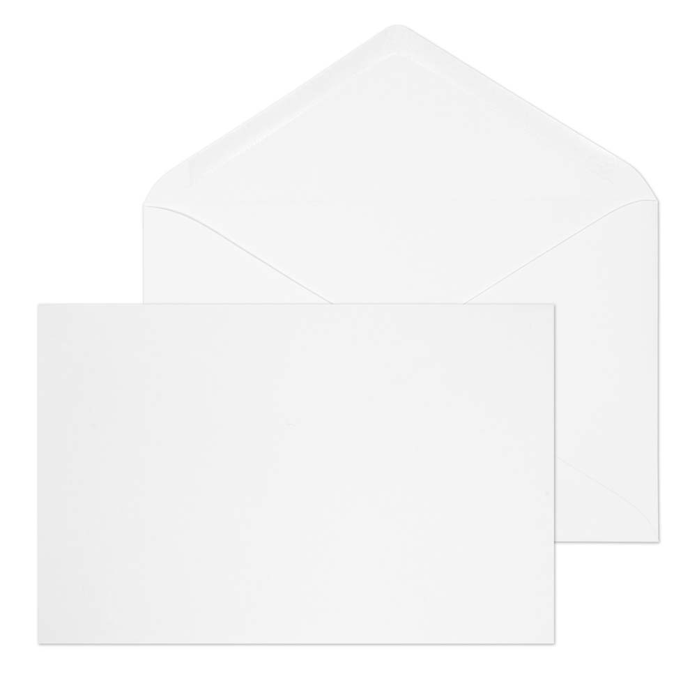 B6 Banker Invitation Gummed White 90gsm Envelopes (Qty 1000) 125mm x 1 ...